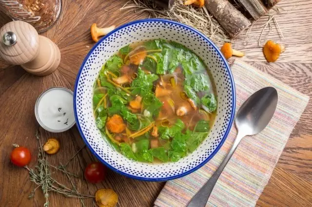 Sopa de chanterelle congelada: como cozinhar, receitas com fotos 10102_2