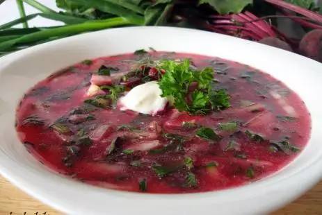 Bagian atas bit: resep untuk borscht, bit 10301_13