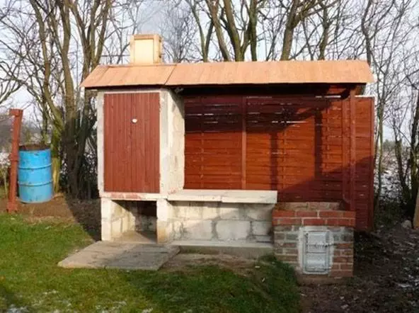 Do-it-yourself hot-smoked brick smokehouse: how to make, photos, videos, drawings 113_19