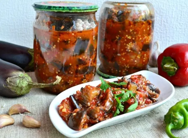 Terong tatar pikeun usum salju: resep masak pangsaéna, video 11881_3