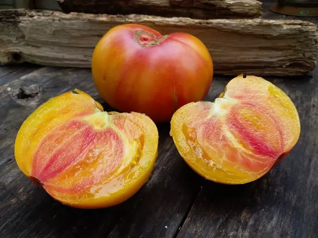 Tomato Honey fireworks: ituaiga faʻamatalaga, ata, iloiloga, fua 11934_1