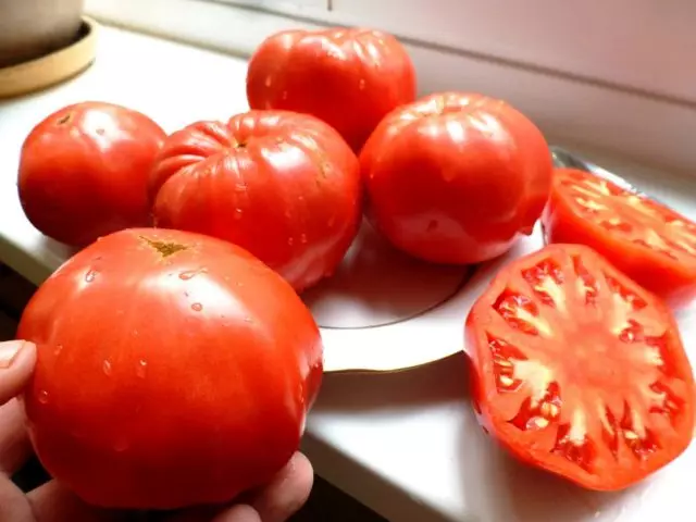 Tomato Frua amo: karakterizaĵoj kaj priskribo de la vario 13804_2