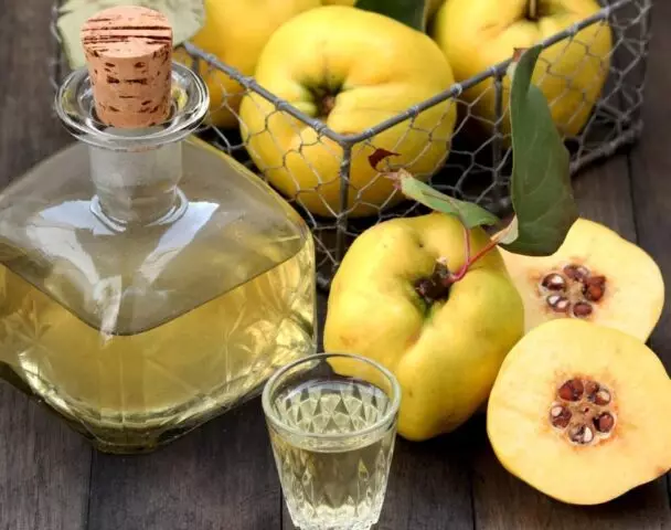 Quince (chaenomeles) tincture: تي vodka ، شراب ، moonج مان moonshine ، ميون 152_3