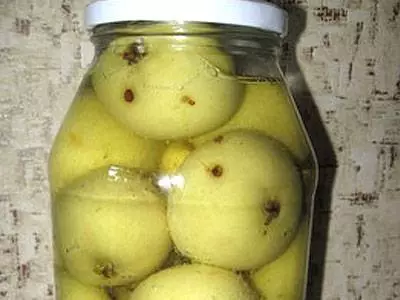 Pickled apples in 3-liter jars 2453_1