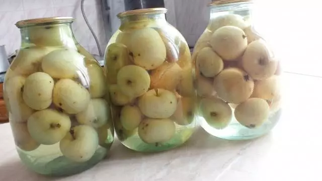 Pickled apples in 3-liter jars 2453_9