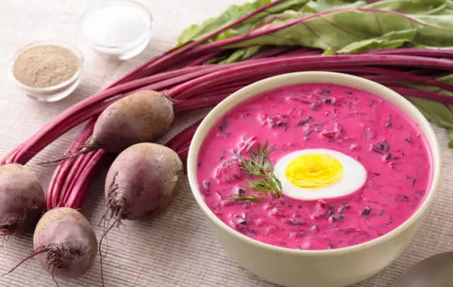 Borscht sareng nettle: sareng endog, sorrel, resep léngkah-léngkah anu hadé dina cara masak 2536_7