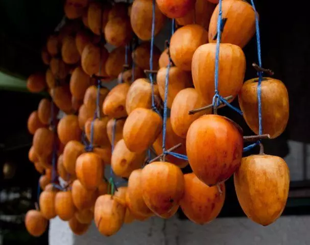 Како да се исушат persimmons дома: цели, електрични фен, дехидратор 2596_6