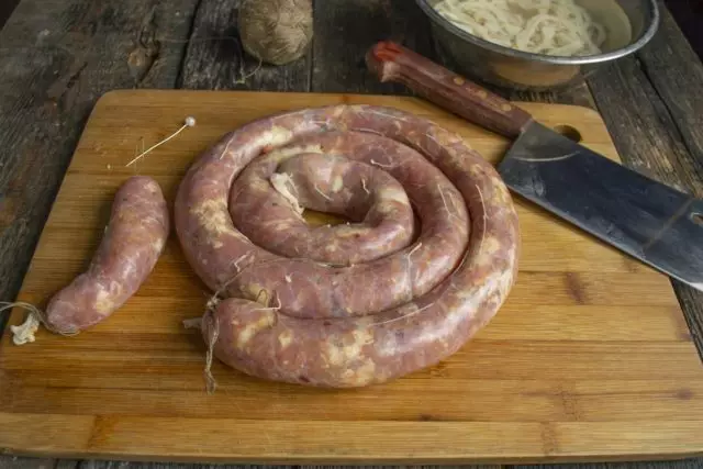 Homemade pork sausage in guts: delicious recipes with photos 2616_3