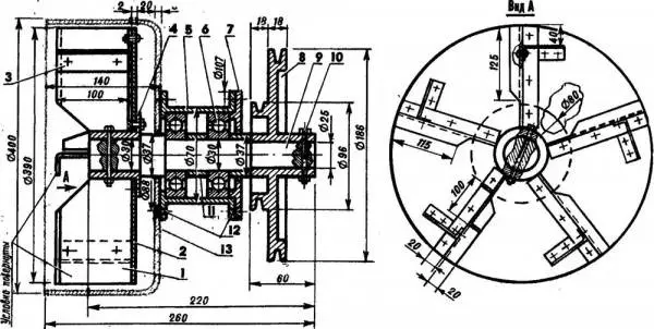 Rotary snow blower ကိုသင်၏လက်များ + ပုံများဖြင့်ပြုလုပ်ပါ 3894_7