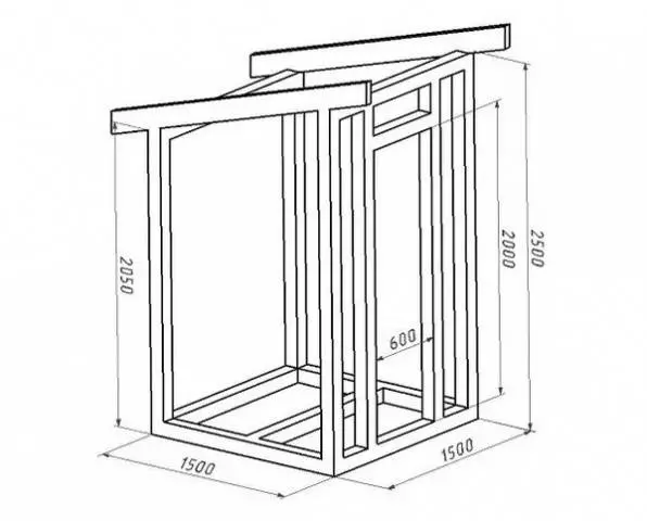 Holz Toilette fir e Summerresidenz mat Ären eegenen Hänn: Zeechnungen + Fotoen 4184_11