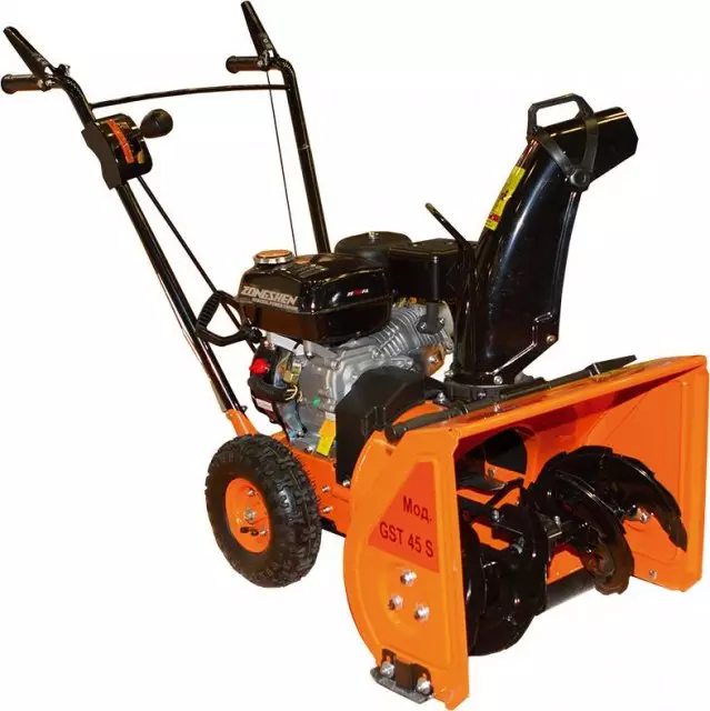 Snow blower Prorab (Prorab): ulasan, karakteristik model