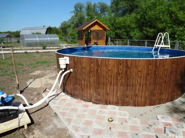 Piscina de fusta: com fer-ho tu mateix, fotos i vídeos 4468_31