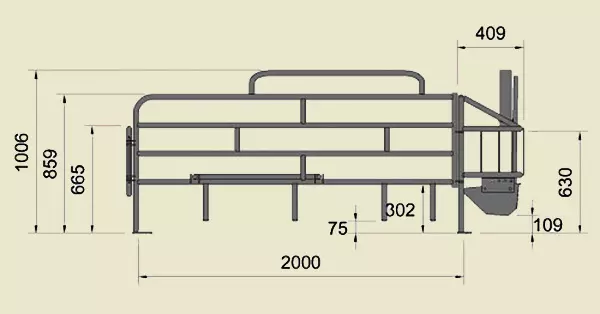 Cassetta da parto per scrofe fai da te: disegni, dimensioni 4484_3