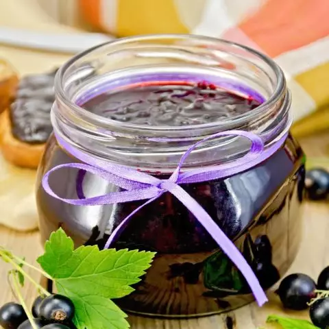 Resep jeli blackcurrant untuk musim dingin: dengan gelatin, fruktosa, pada agar-agar 4580_17