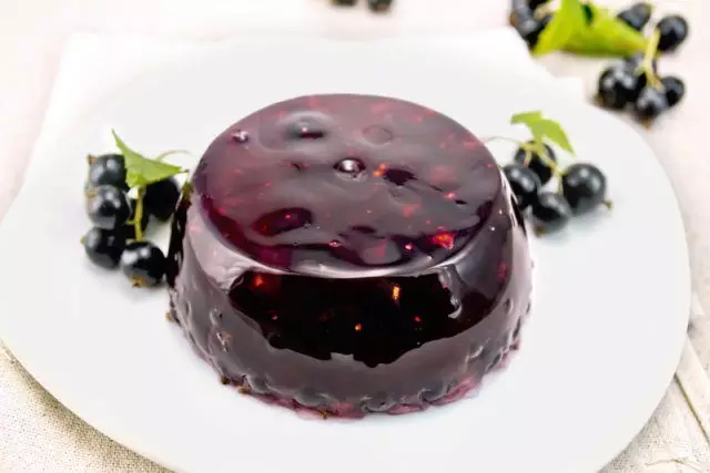 Blackcurrant jelly resept yubukonje: hamwe na gelatine, fructose, kuri agar agar 4580_5