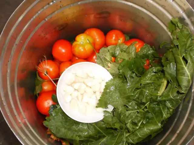 Kâlde pickling fan tomaten: yn in bak, yn in panne, yn potten, yn in vat 538_8