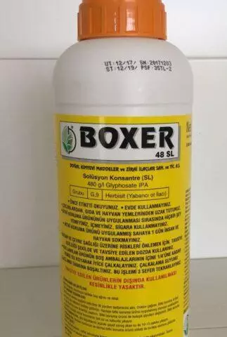 Herbicide Boxer: mga tagubilin para sa paggamit sa patatas, sibuyas, karot, bawang 8122_1