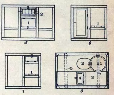 Teach beachaire: leantóir ar rothaí, collapsible, chaillfidh, conas é a dhéanamh leat féin 8963_8