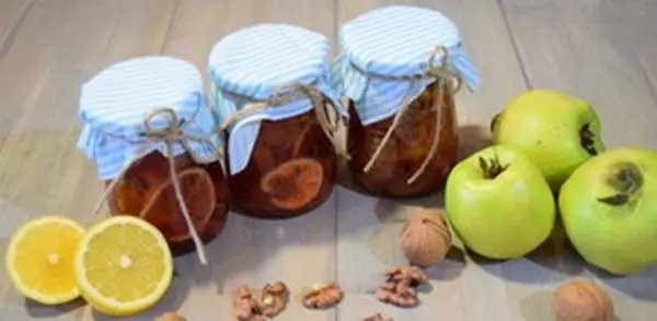 Quince jam kunye ne-walnuts 9233_8