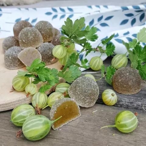 Marmalade gooseberry ji bo zivistanê: reçeteyên hêsan ên bi wêneyek li malê 9312_2