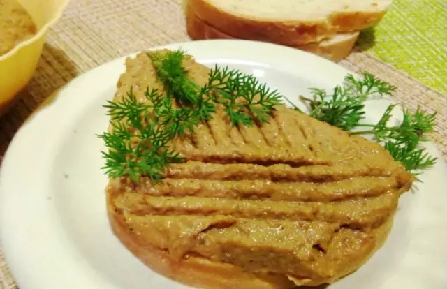 Pâté de foie de dinde maison: recettes étape par étape avec photos 9658_1