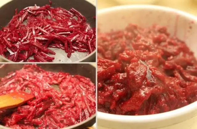 Aderezo para borscht para o inverno: receitas con remolacha en frascos, sen vinagre, sen tomate, con pementa 9720_2