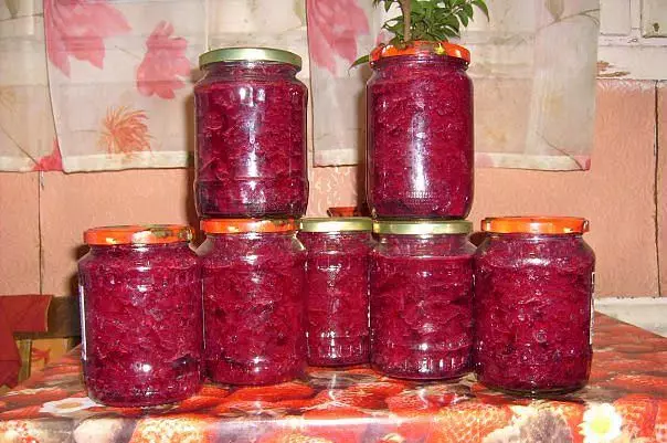 Aderezo para borscht para o inverno: receitas con remolacha en frascos, sen vinagre, sen tomate, con pementa 9720_9