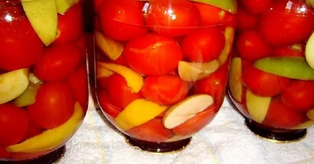 Tomates marinados con manzanas para el invierno: 13 recetas 9908_7