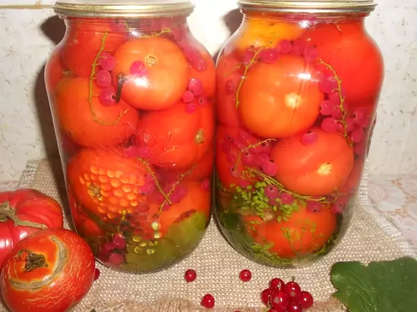 Pickled tumatir da cloves: girke -girke a cikin kwalba lita, tare da allspice 9911_7