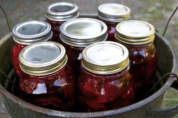 Pickled beets don hunturu: dadi girke -girke ba tare da haifuwa, tare da vinegar 9938_3