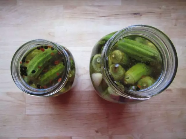 Vložena okra: koristi, recept, shranjevanje 9946_5